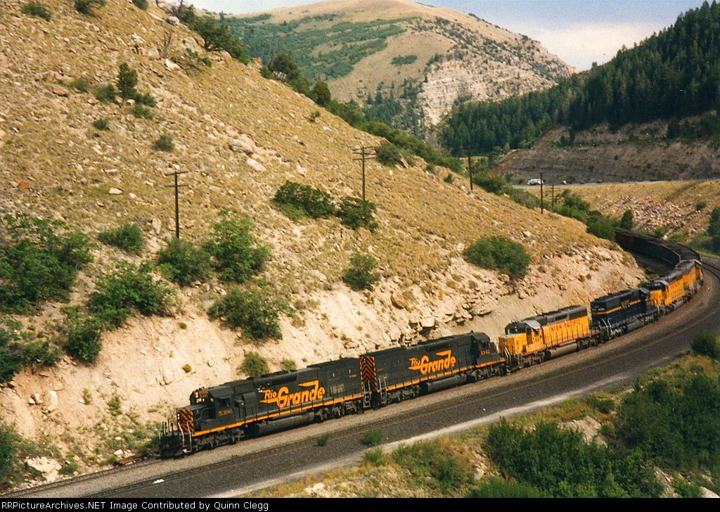 DRGW 5396 Price River Canyon August 17,1996